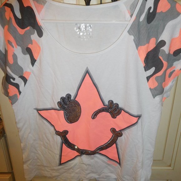 Justice | Shirts & Tops | Smiley Face Top | Poshmark
